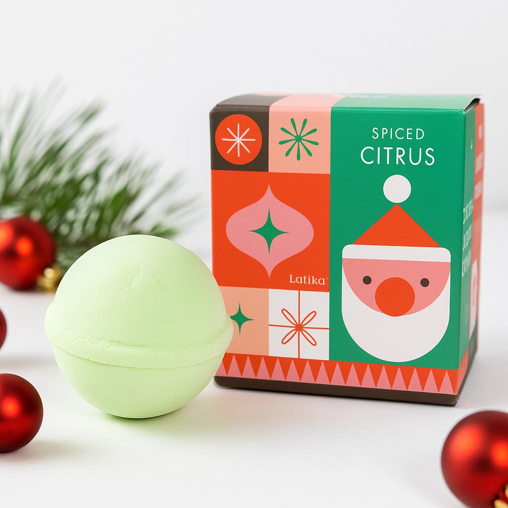 Modern Santa Bath Bomb – Charmed Boutique